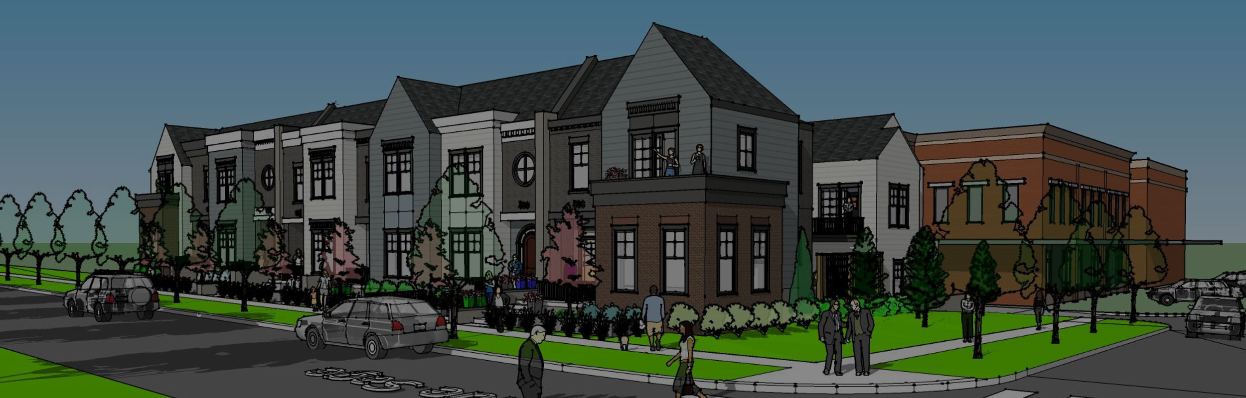 Row Houses – Fallbrook Development